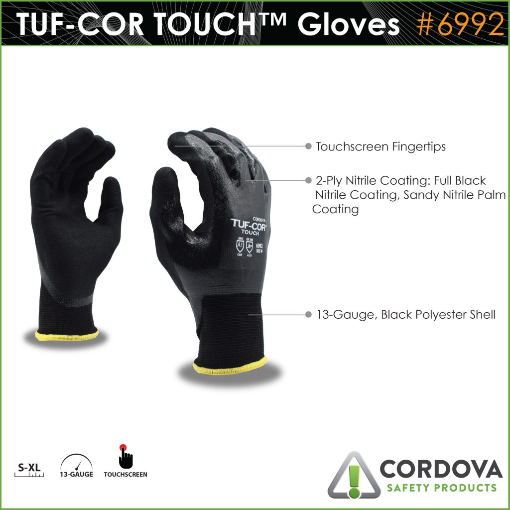 Tuf-Cor Touch™, Nitrile, A1: #6992 - Cordova Safety