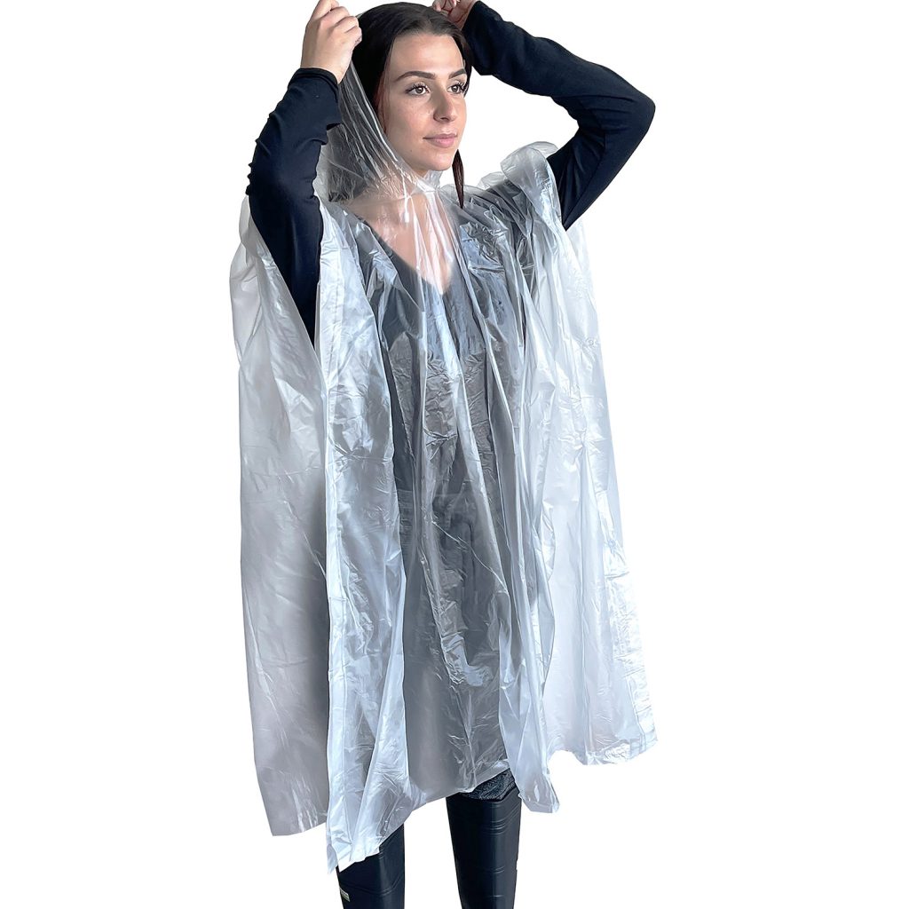 Rain Poncho, Clear: #RP10C - Cordova Safety