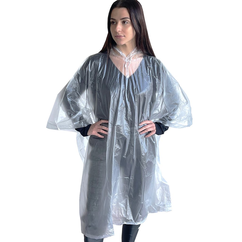 Rain Poncho, Clear: #RP10C - Cordova Safety