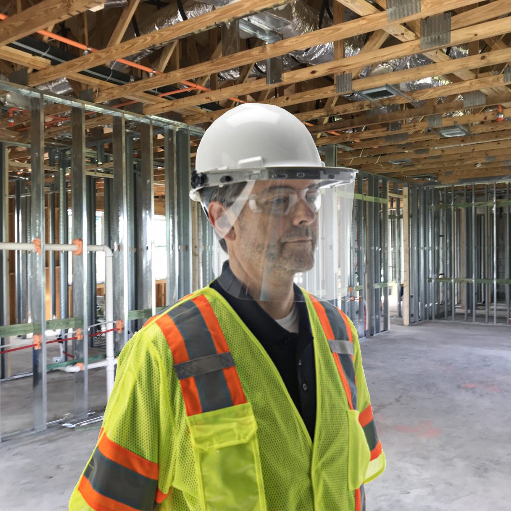 Duo Safety™, Hard Hat Face Shield, Polycarbonate: #HFS2 - Cordova Safety