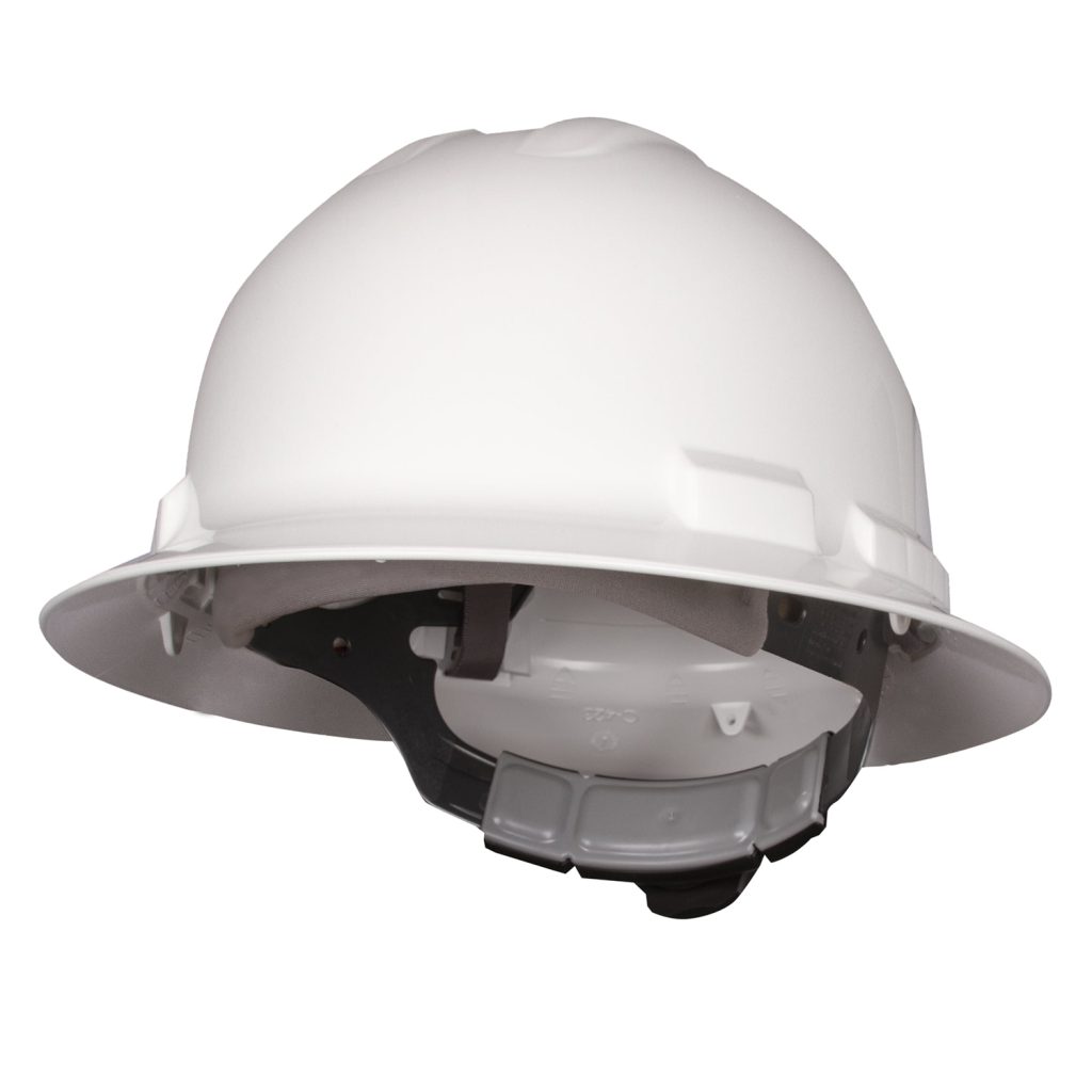 Ratchet, 6-Point, Duo Safety™, Hard Hat, Full Brim, White: #H36R1 ...