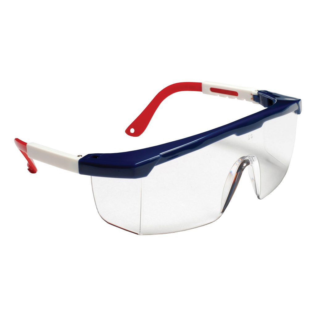Retriever™, Safety Glasses, Red/White/Blue #EJNWR10S - Cordova Safety