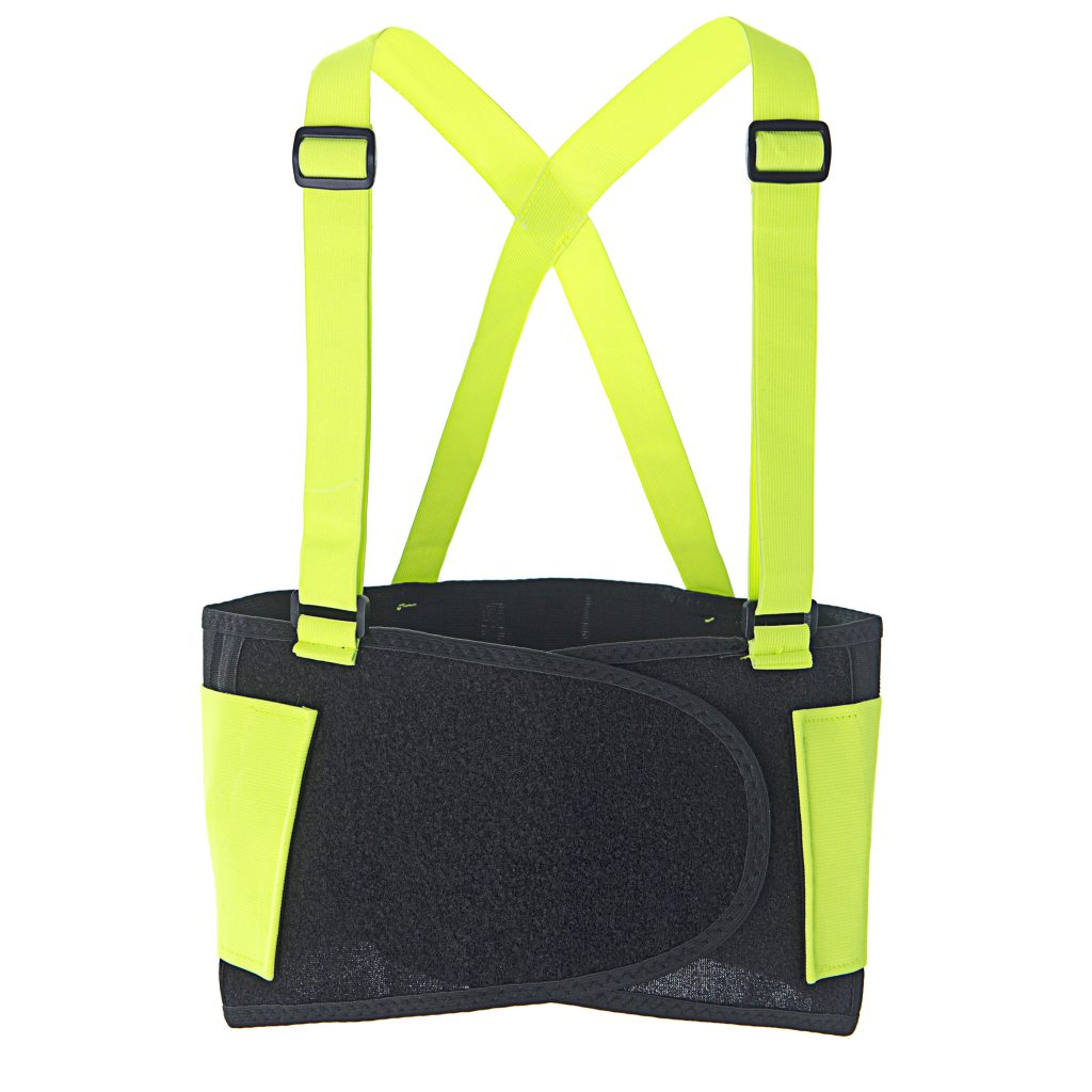 Back Belt, Hi-Vis Lime: #SB100 - Cordova Safety