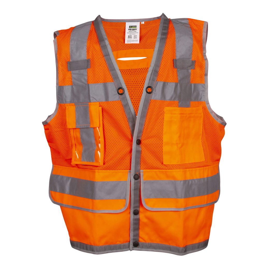 Surveyors Safety Vest, COR-BRITE®, Type R, Class 2, Heavy Duty: #VS295 ...
