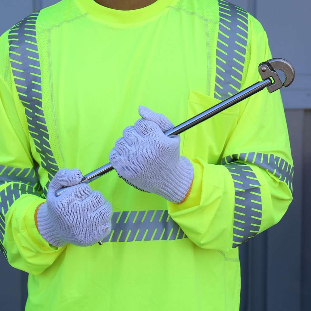 Machine Knit, PVC Dots, Economy Weight: #3801 - Cordova Safety