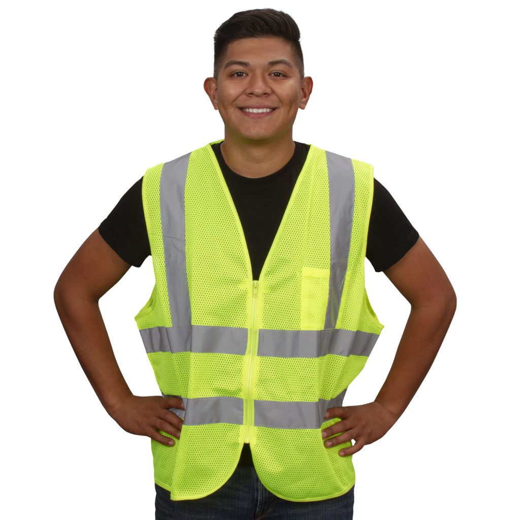 Safety Vest, Type R, Class 2, Mesh: #VZ241P - Cordova Safety