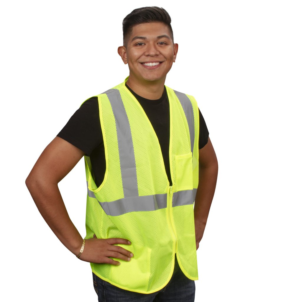 Safety Vest, Type R, Class 2, Mesh: #VZ261P - Cordova Safety